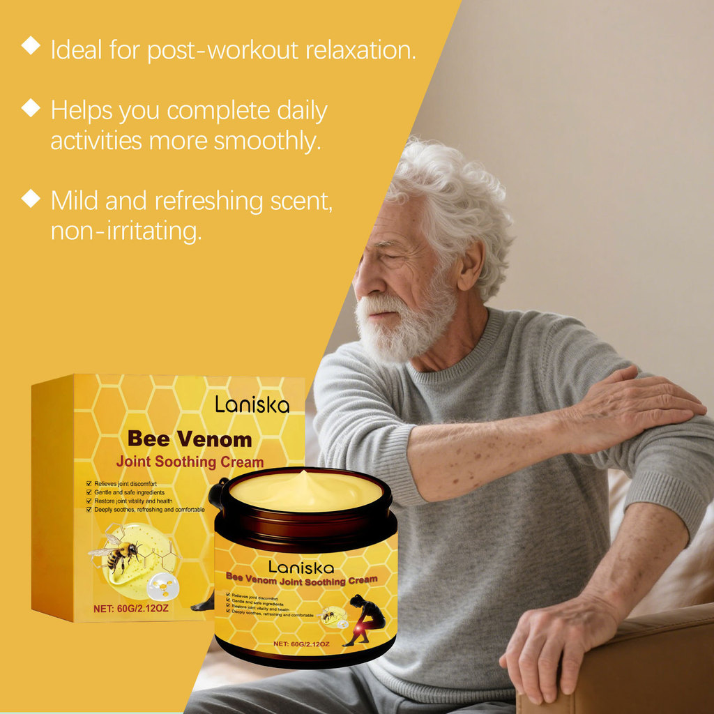 Bee Venom Joint Care Cream 60g with Arnica, MSM, Collagen for Soothing ...