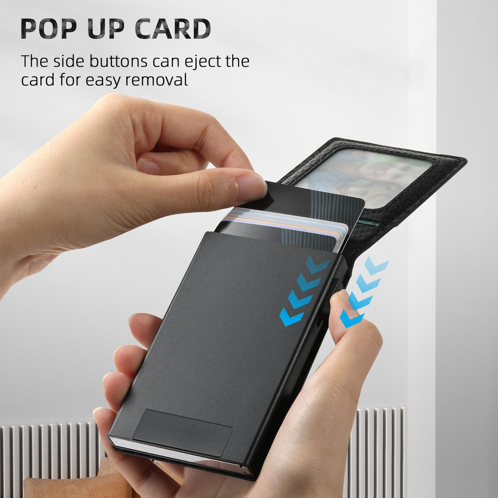 MOAOCAT RFID Carbon Fiber Men's Magnetic Credit Card Holder Wallet ...