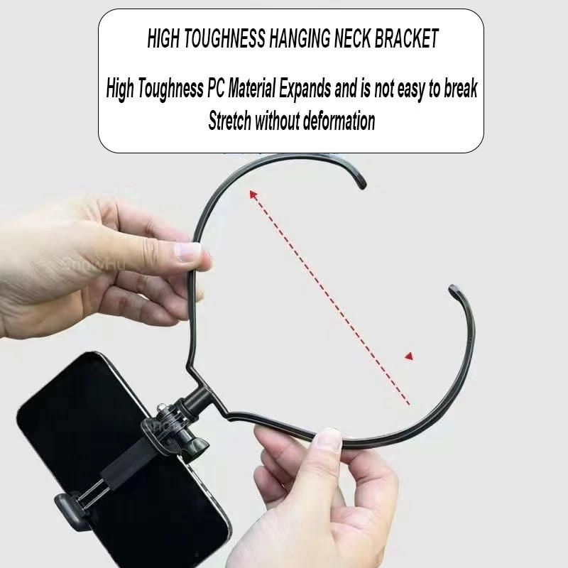 neck mount for hands-free phone recording, adjustable sports camera ...