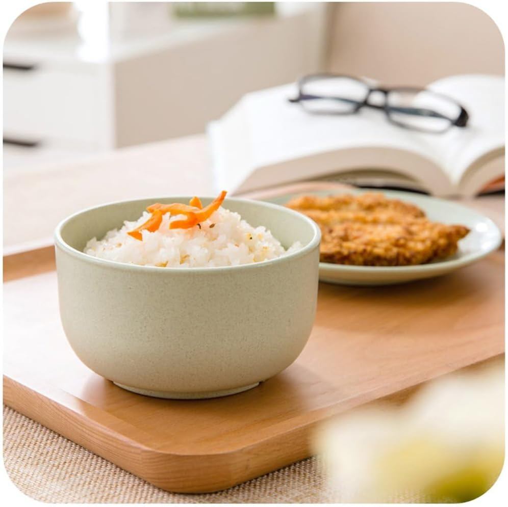 4pcs Wheat Straw Bowl Plastic Bowl Noodle Soup Bowl Japanese Rice Bowl ...