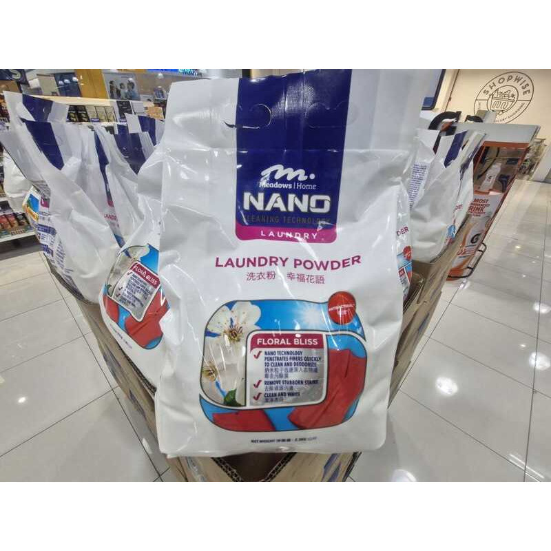 Meadows Nano Laundry Powder 2.3Kg Eae | Shopee Philippines
