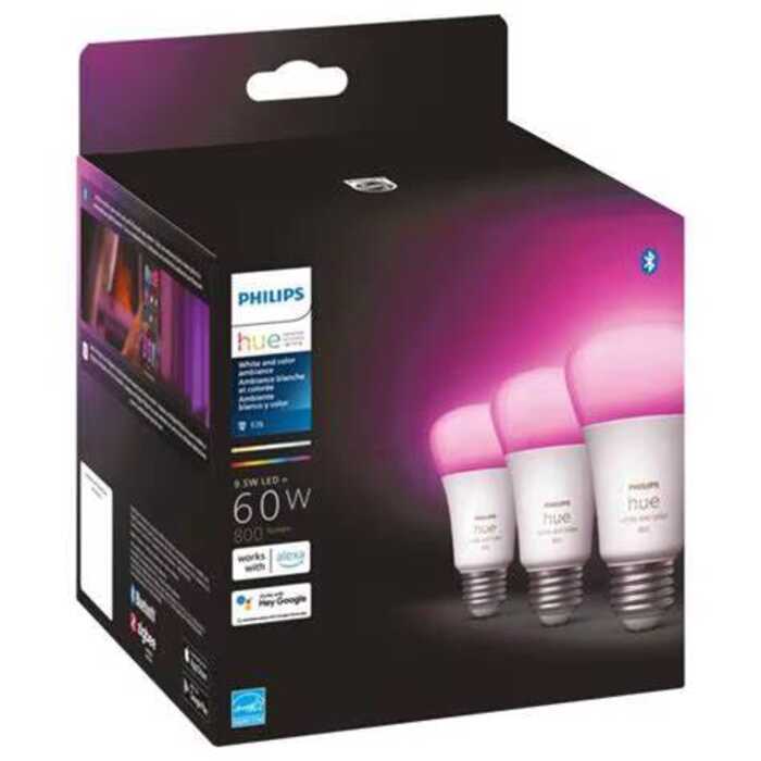 Original Philips Hue A19 LED Smart Bulb - White and Colorful Ambient ...