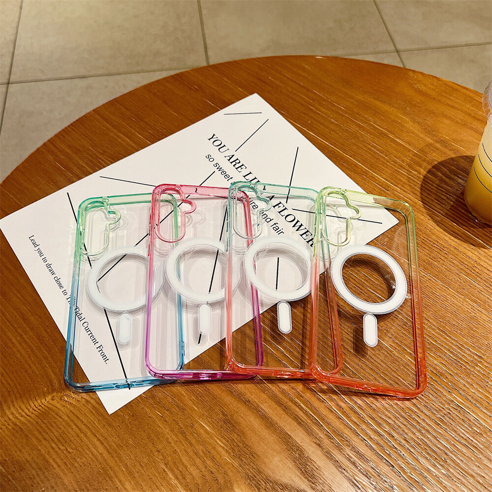 Gradient Transparent Acrylic Phone Case with Compatibility for Samsung ...