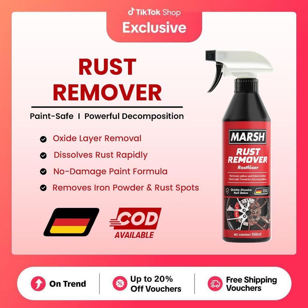 Marsh Rust Remover 500ml - Powerful Decomposition Paint-Safe Dissolves ...