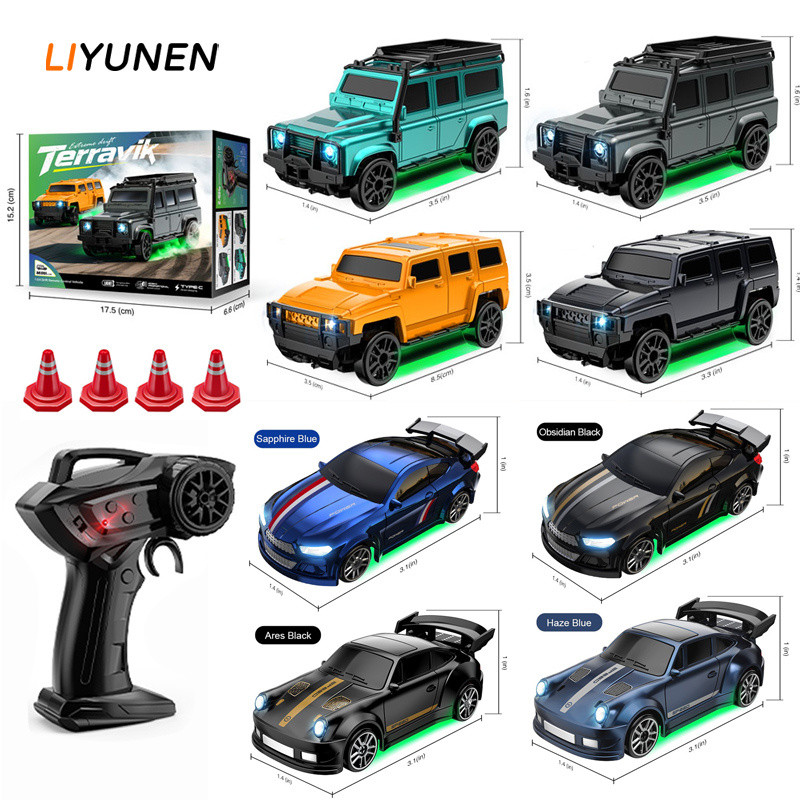 1:64 MINI RC Climbing Car Hummer Land Rover Model With Trailer Full ...