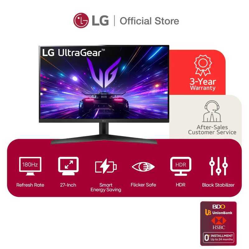 LG 27” Ultragear Gaming Monitor - 27Gs60f Cfa | Shopee Philippines