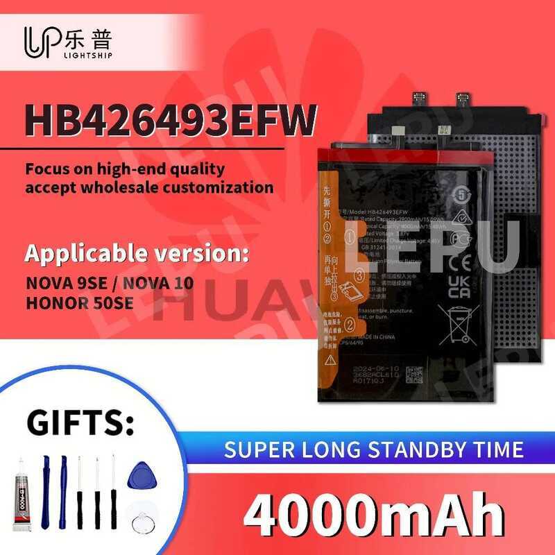 HONOR 50SE Battery 4000mAh HB426493EFW Original Phone Battery for ...