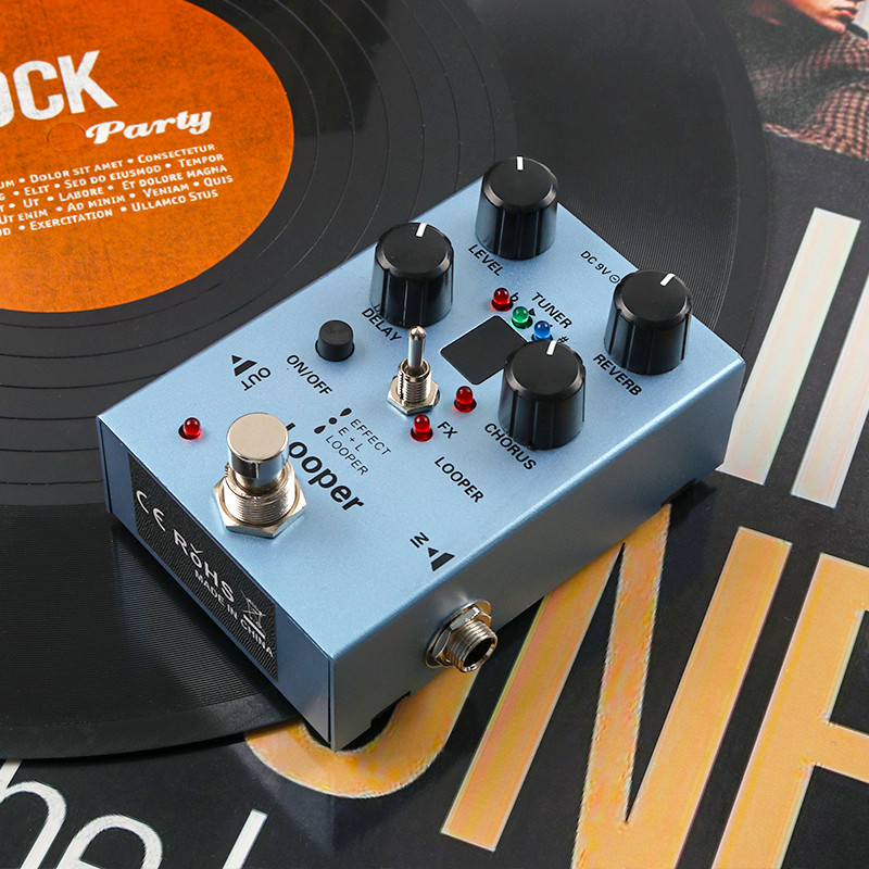 Effects Pedal 3-in-1 (Reverb Chorus Delay) for Electric Guitar ...