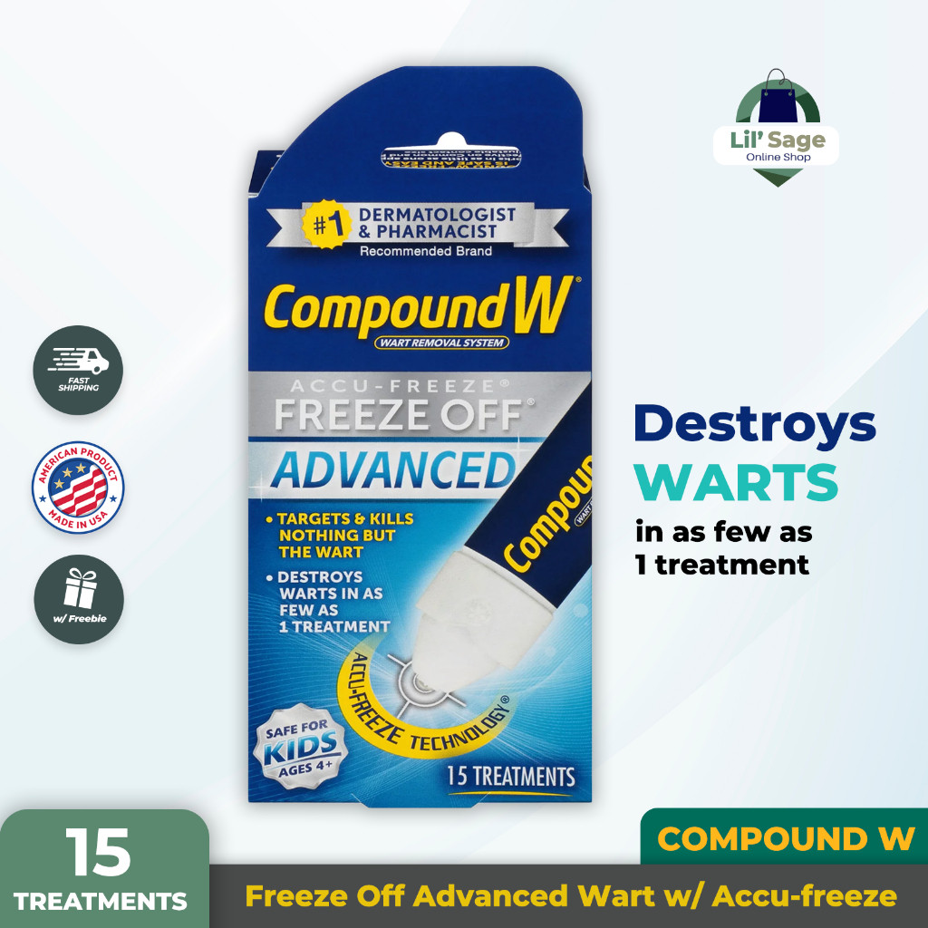 Compound W Freeze Off Advanced Wart Remover with Accu-Freeze 15 ...