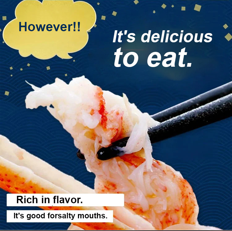 Cooked Food Selection Imperial Crab and Willow Whole Leg Meat Hand Torn ...