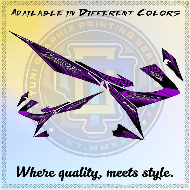 RAIDER 150 REBORN CARB NEW SATRIA DOMINO DECALS STICKER | Shopee ...