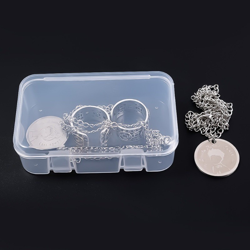 1/3/5Pcs Jewelry Storage Box with Lids / Rectangle Empty Plastic Boxes ...