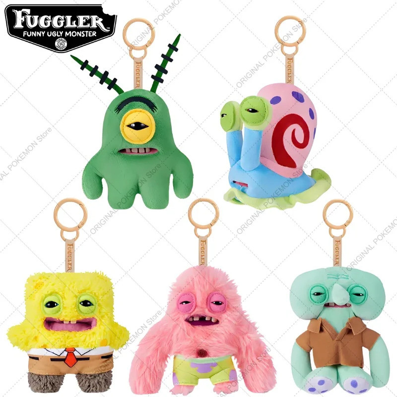 Original Fuggler Funny Ugly Teeth Monster Plush Toys Keychain Fugglers ...