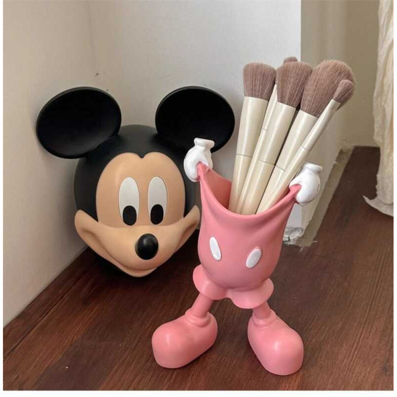 Christmas Gifts Mickey Minnie Mouse Pen Holder Desktop Decoration Cute ...