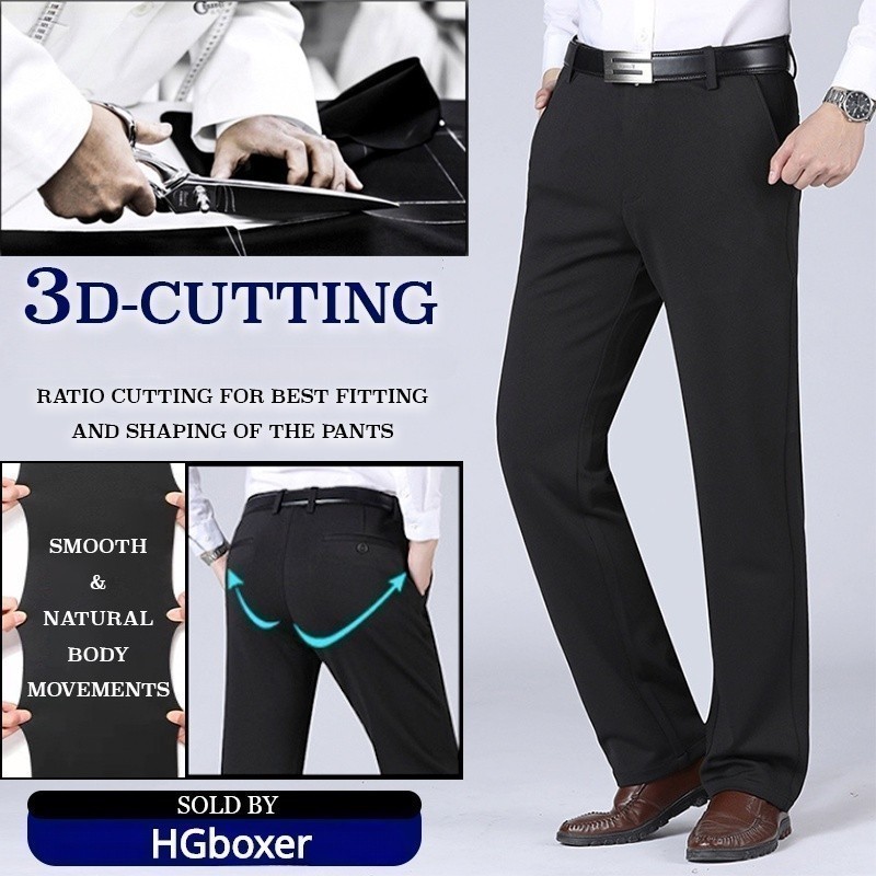 CEO Men's Formal Business Black Slacks Pants Local Delivery High ...