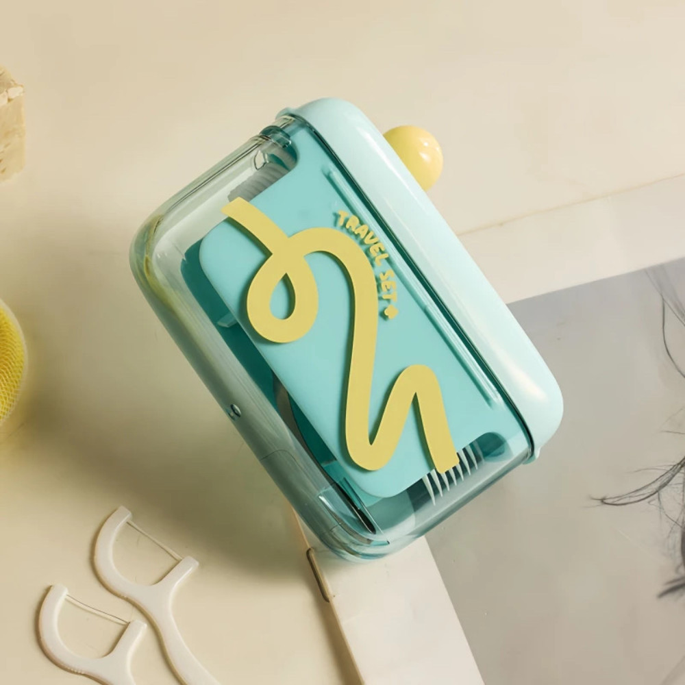 cute automatic pop-up dental floss storage box, small and portable a ...