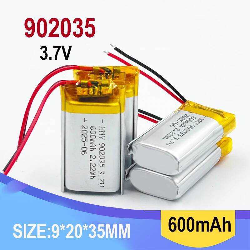 92 1 09 1-15 1 Rechargeable Lithium Polymer Battery 902035 3.7V 600Mah ...