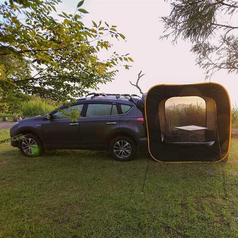 Rear Car Extended Tent Automatic Pop Up 4-6 Person Self Driving Outdoor ...