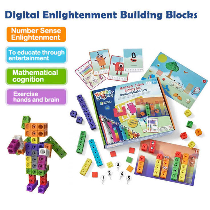 Cube Digital MathLink Building Blocks 1-10 Children's Puzzle and ...