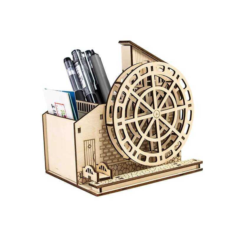 Log Wind Carving Music Pen Holder Artifact Storage Box As Wood Crafts ...