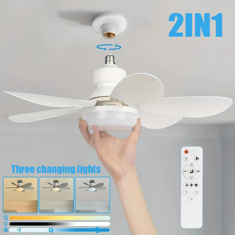 Fandis Quiet Ceiling Fan With LED Light With Remote Control 5 Blades ...