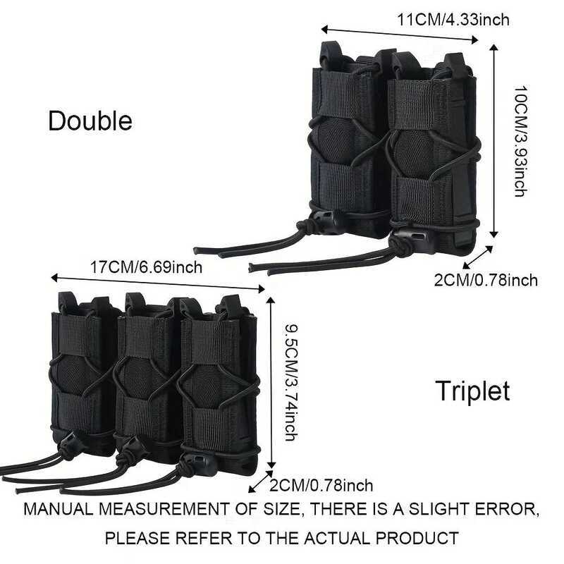 MOLLE Magazine Outdoor Tiger 9Mm Twin Tactical Quick-Draw Function ...