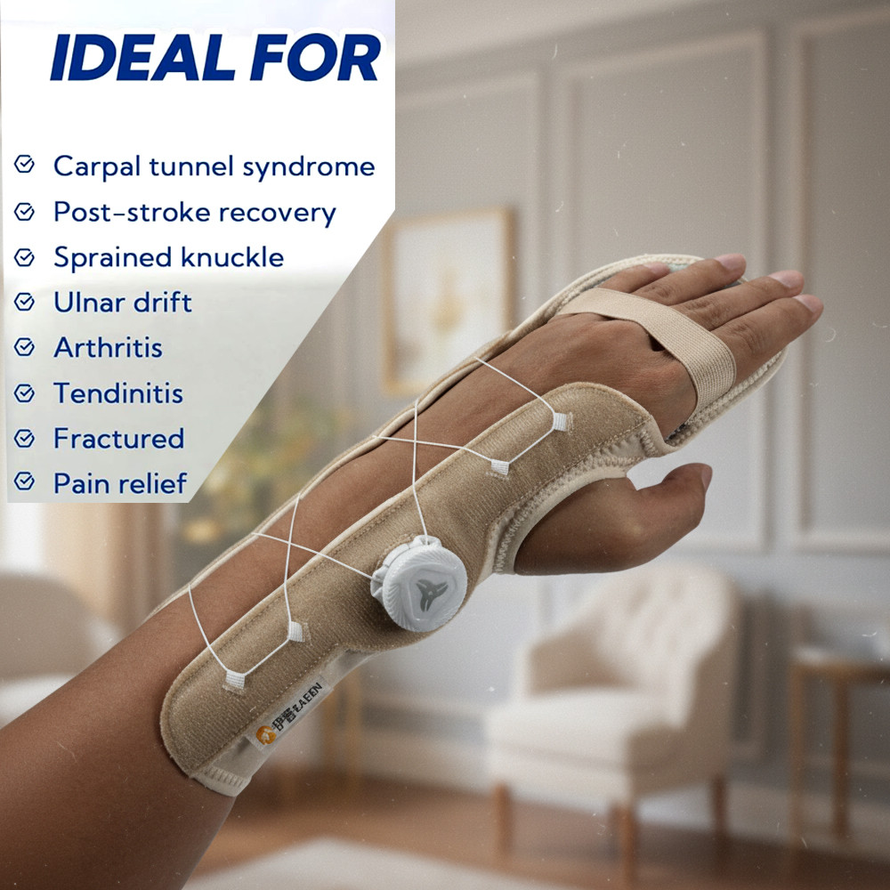 1PCS Resting Hand Splint with Adjustable Knob - Night Support Brace ...