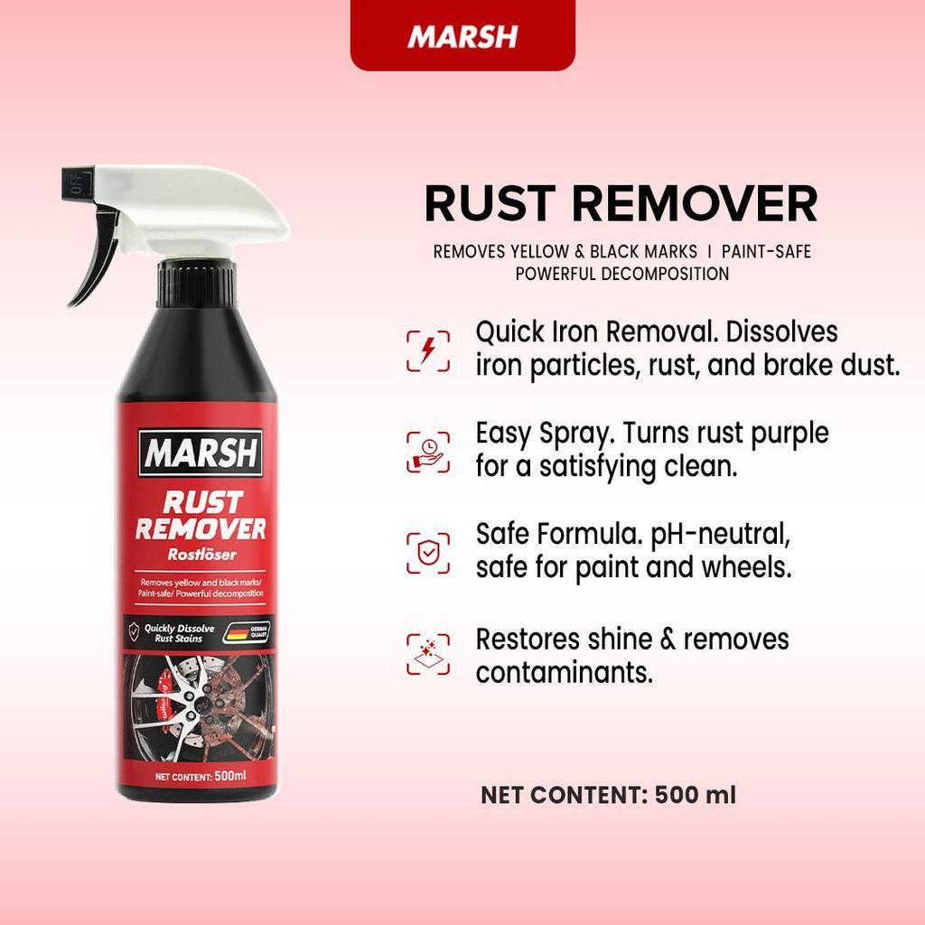 Marsh Rust Remover 500ml - Powerful Decomposition Paint-Safe Dissolves ...