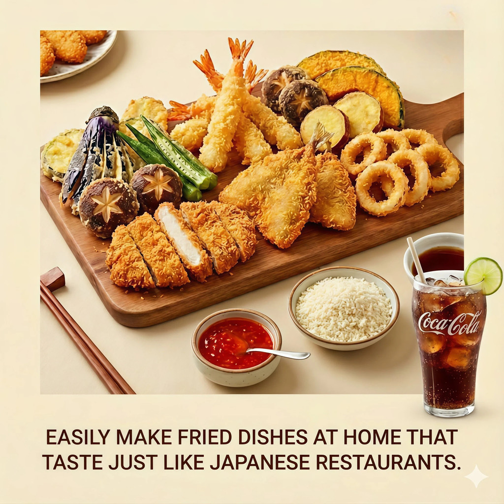 High-quality Japanese multi-purpose tempura flour makes fried chicken ...