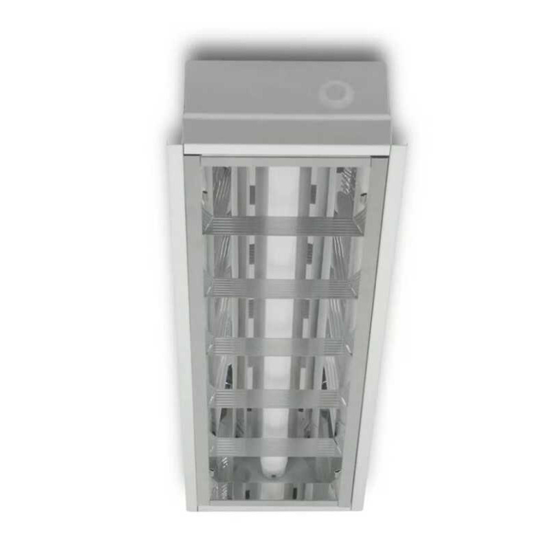 FUMACO VEGA Louver Troffer Light Fixture - Single Ended Wiring 335 ...