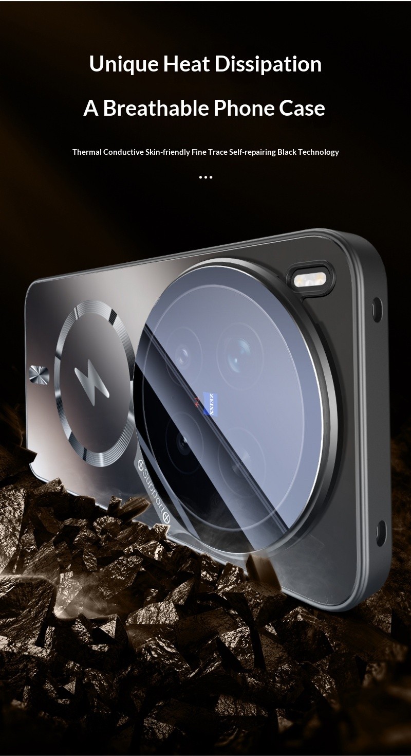 Magnetic Lens Protection Invisible Bracket Frosted Case For VIVO X300 ...