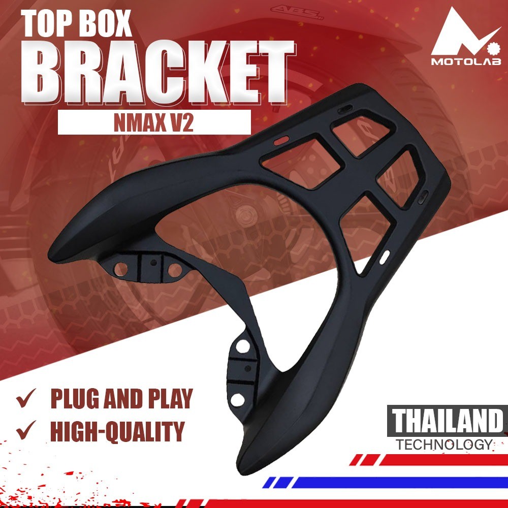 MOTOLAB MOTORCYCLE MONORACK TOP BOX BRACKET FOR NMAX V2 | Shopee ...