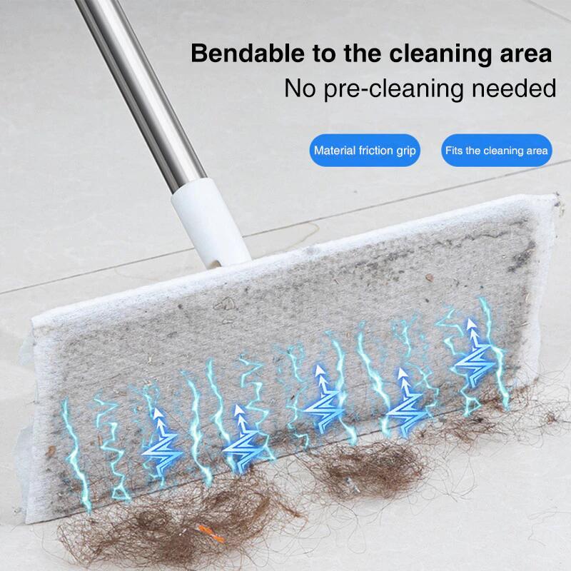 Floor Mop Disposable Wet Dry Paper Refill Flat Mop Cloth for Floor ...