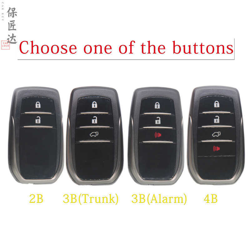 【Florae】 Baojiangdd Car Key Fob For Toyota Hilux Innova Fortuner Sw4 ...