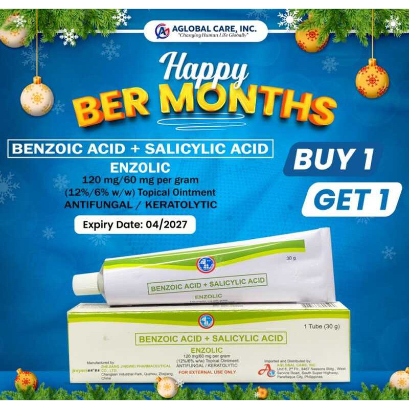 Benzoic Acid + Salicylic Enzolic, 30G Treat Athlete's Foot Alipunga ...