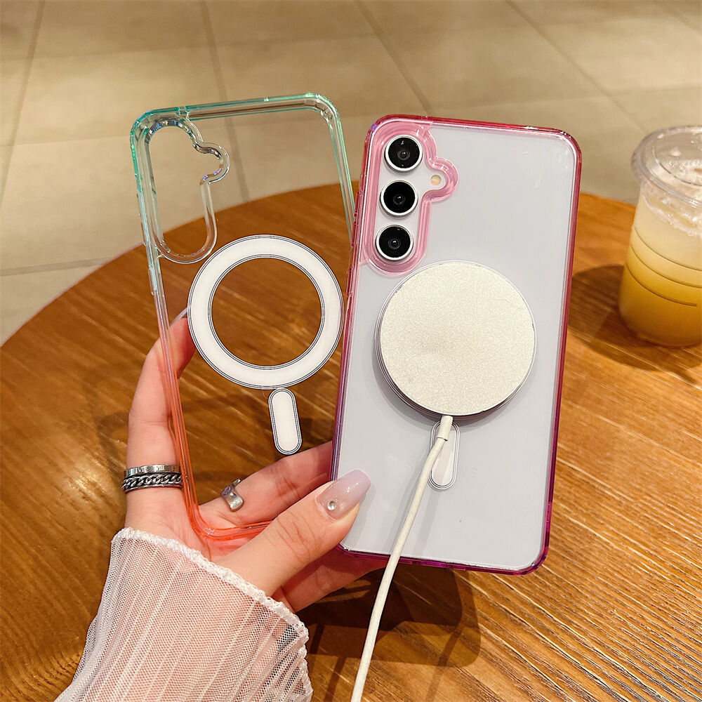 Gradient Transparent Acrylic Phone Case with Compatibility for Samsung ...