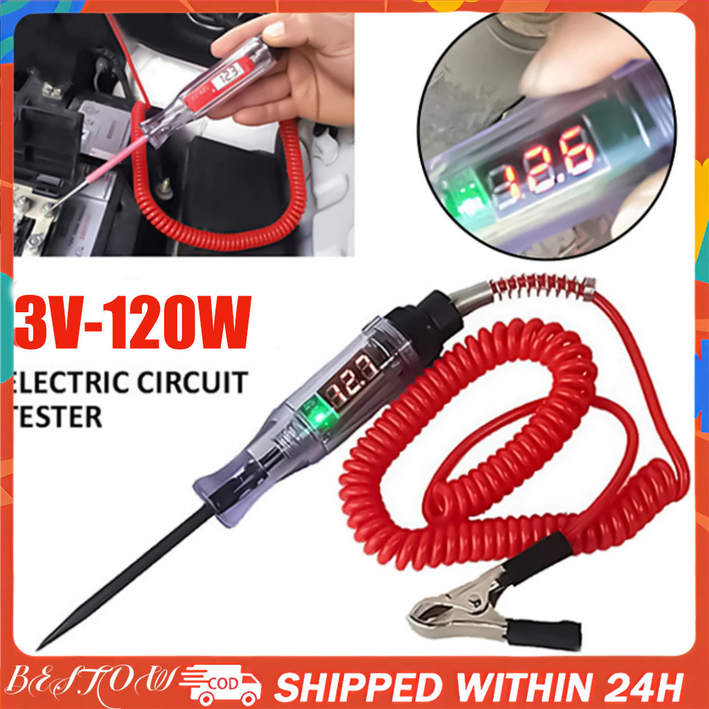 3V-120V DC Car Truck Voltage Circuit Tester Pen Auto Fuse Electrical ...