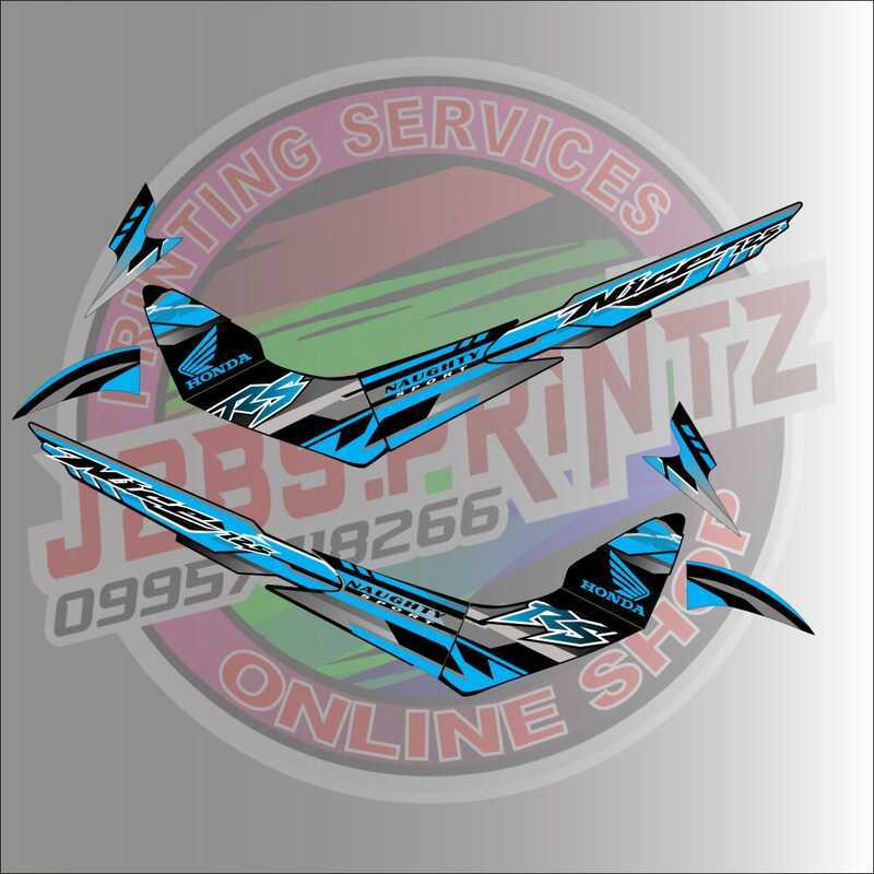 Rs125 CARD NICE 125 DECALS STICKER HIGH QUALITY PRINT GLOSSY LAMINATED ...