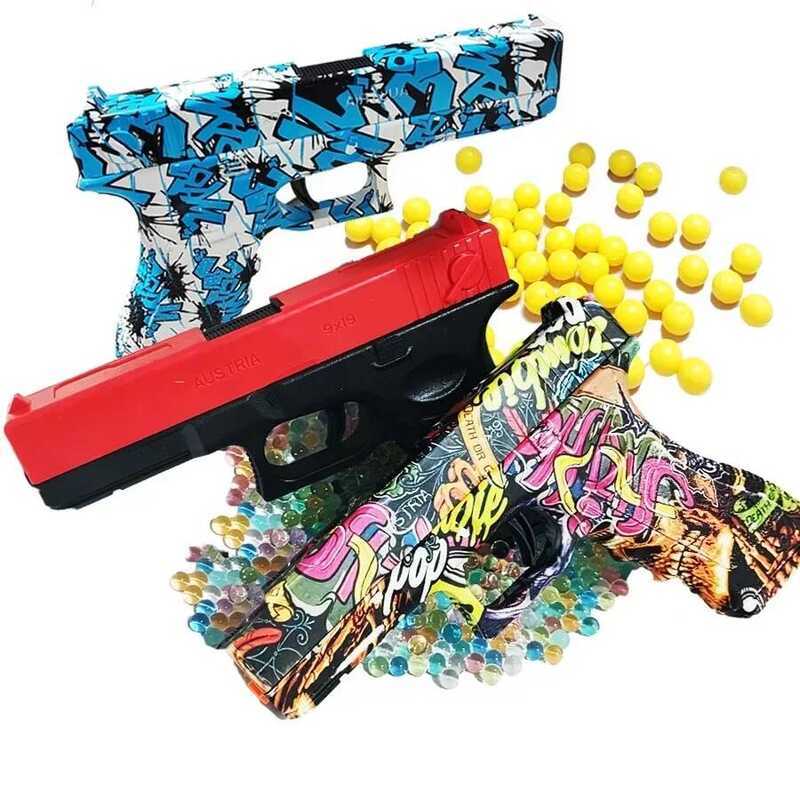 Double Ball Shoting Soft Bullet Toy Gun Manual Pistol Foam Ball Airsoft ...