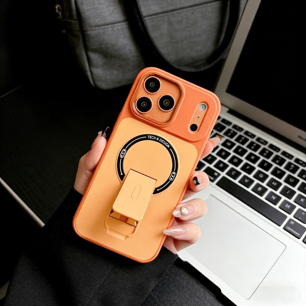 Flip Bracket Magnetic Acrylic Phone Case for IPhone 17 Pro Max 17Air 13 ...