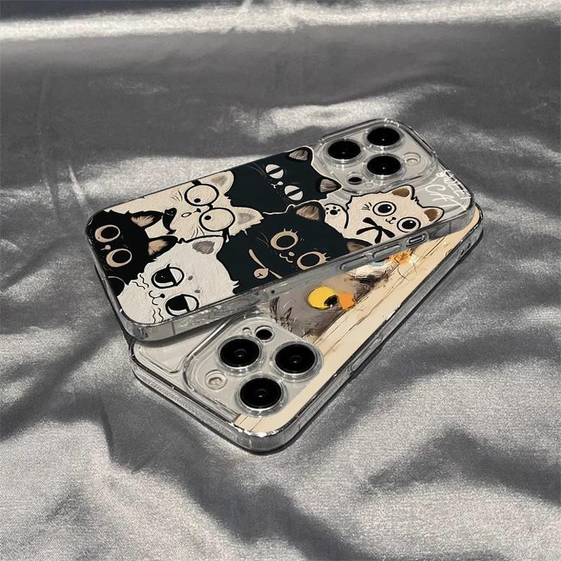 Cat Party Case for iPhone 17 16 15 14 13 12 11 Pro Max XR 7 8 Plus SE ...