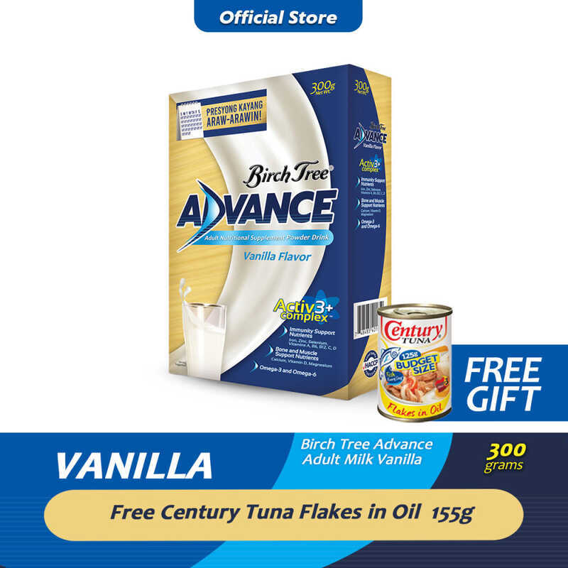 3 Birch Tree Advance Adult Milk Vanilla 300G With Century Tuna Flakes ...