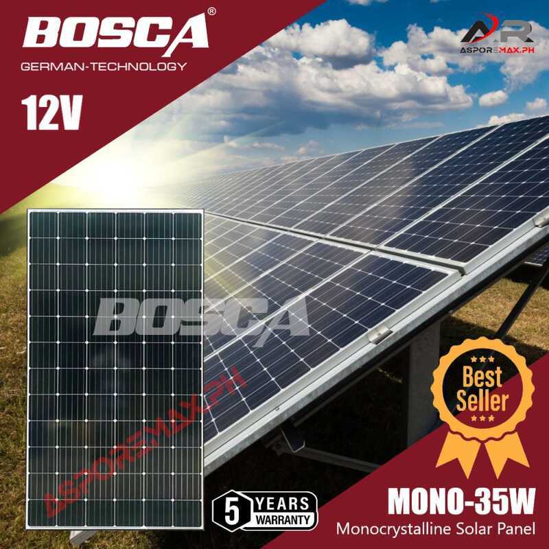 Fbd BOSCA 5 Year Warranty 35W Solar Panel Mono 35 Watt 12 Volt Pv ...