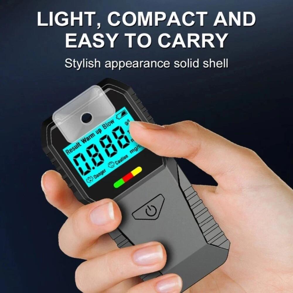 Portable Alcohol Tester with Voice Broadcast with LCD Display ...