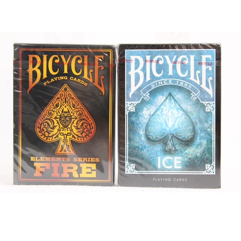 2 Decks Bicycle Ice&Fire Element Playing Cards USPCC Poker Collection ...