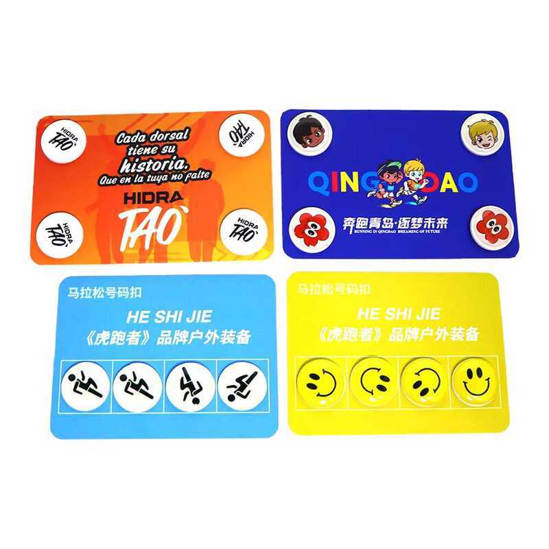Running Track Number Bib Clip Holder Pin Fixing System Snap Button ...