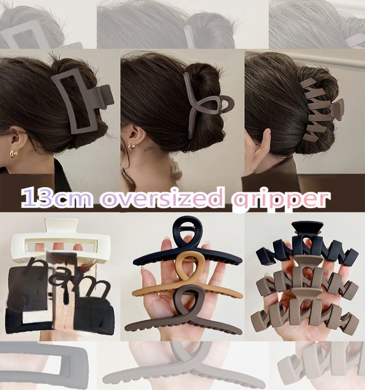 9PCS Korean Hair Claw Clips Set for Women Plush Hairpins Hair Tie ...