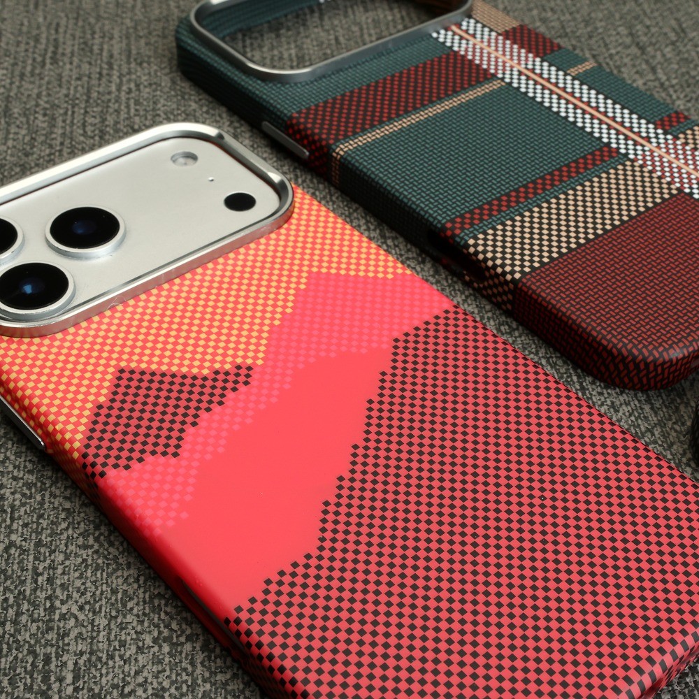 Luxury Kevlar Carbon Fiber Pattern Phone Case for IPhone 17 Pro Max 13 ...
