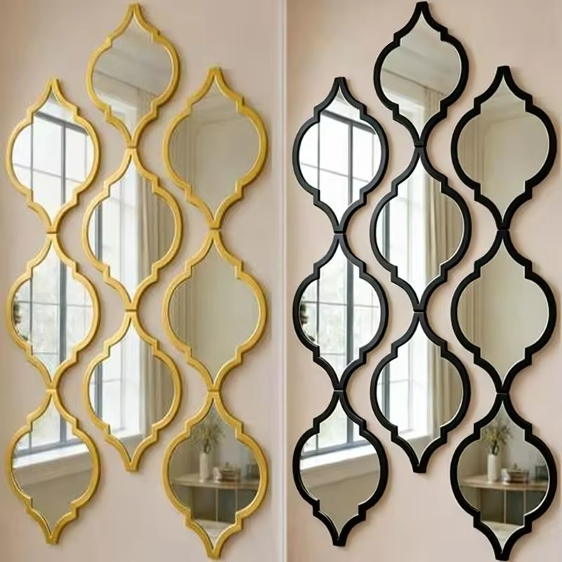 Acrylic Mirror Wall Stickers - 3D Diamond Removable Decoration - Art ...