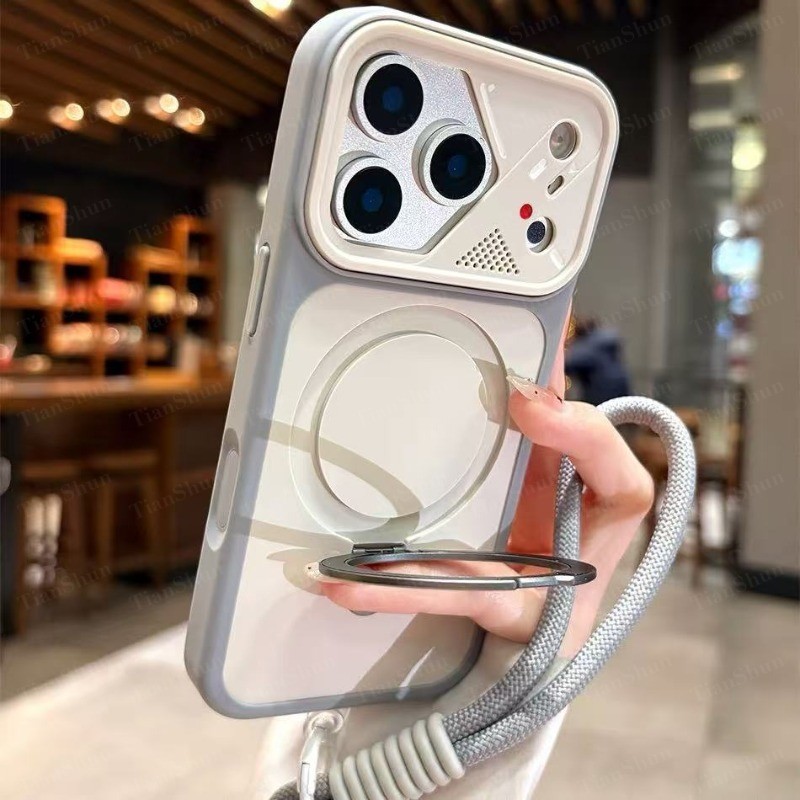With Lanyard Magnetic Phone Case Compatible For iPhone 11 12 13 14 15 ...